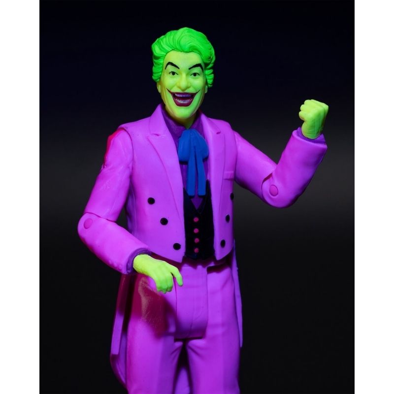 McFarlane DC Retro The Joker Batman: Classic TV Series Black Light Gol ...
