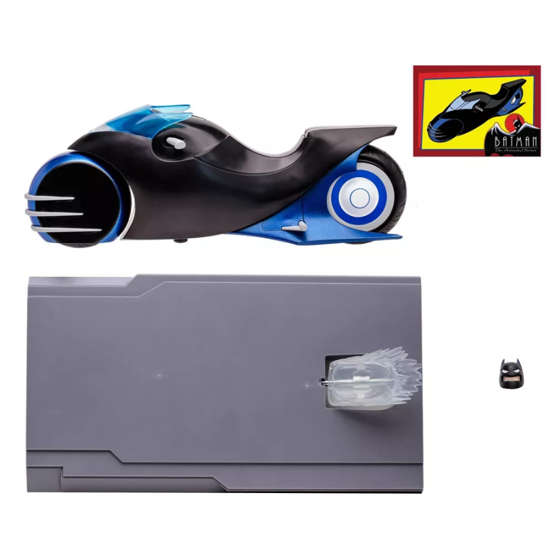 McFarlane DC Comics Batman The Animated Series: Vehicle Batcycle Figur ...